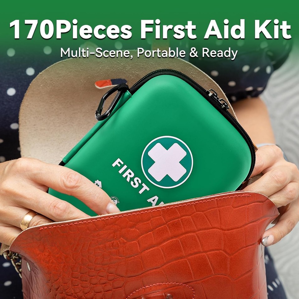 General Medi First Aid Kit - 170 Pieces Hard Case and Lightweight ...