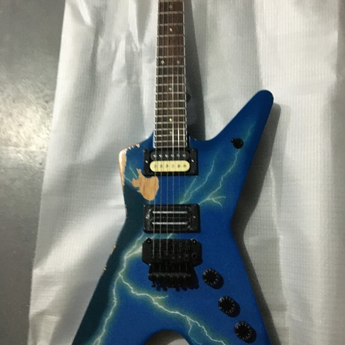 Factory Customized Aged Dimebag Darrell The Dean From Hell Blue ...