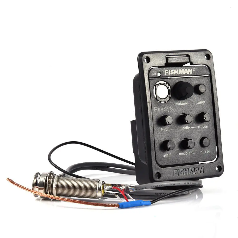 FISHMAN 301 PRESYS BLEND DUAL MODE GUITAR PICKUP PREAMP PIEZO MIC BEAT ...