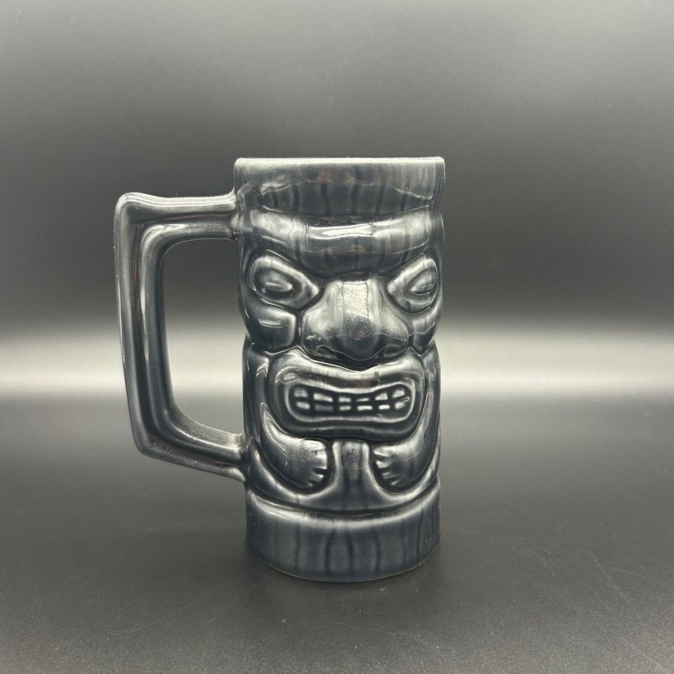 Seven Tiki Fijian Rum Coffee Mug Black Ceramic 2010 | eBay