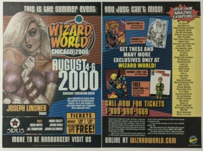Dawn Joseph Linsner Wizard World Chicago 2000 Print Ad Poster Art PROMO ...