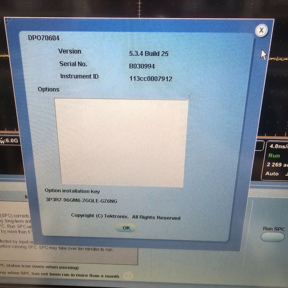 Used Tektronix DPO70604 - Digital Phosphor Oscilloscope 6GHz 25GS/s ...