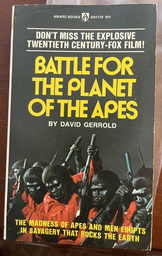 David Gerrold Signed Battle For The Planet Of The Apes Book Vintage | eBay