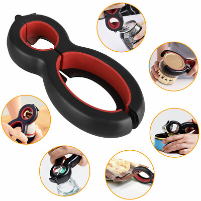 Multi Purpose Jar Opener All sizes Bottle Opener for Jars Soda Can Wine ...