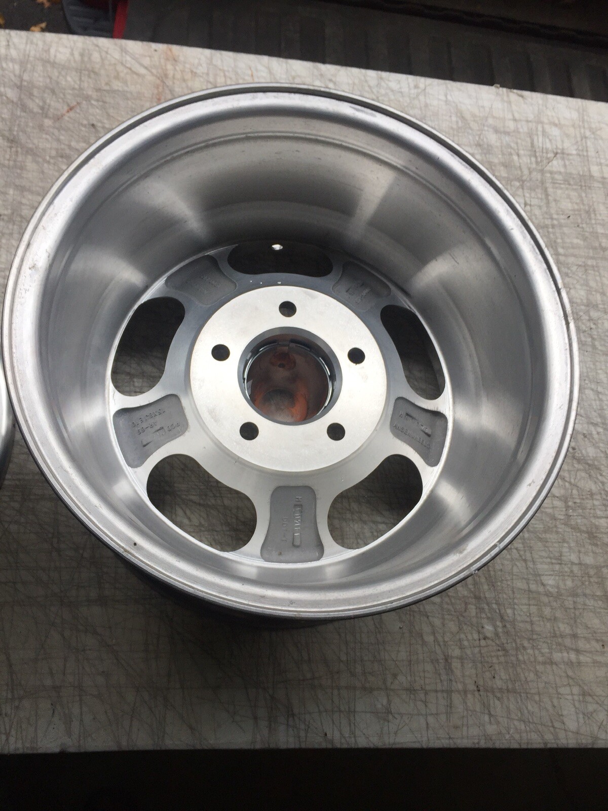 Ansen Sprint 15 X 8 Aluminum Slotted Mag Wheels Pair Hot Rod Rat Rid ...
