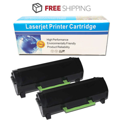 2 Pack 56F1H00 Black Toner Compatible for Lexmark MS321 MS421 MS521 ...