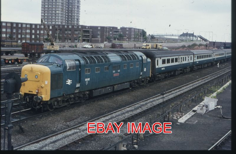 ORIGINAL 35mm SLIDE CLASS 55 LOCO NO 55012 CREPELLO AT DONCASTER 8/77 ...