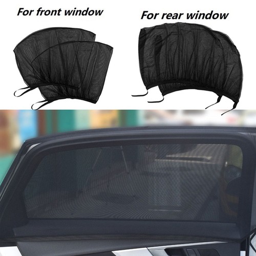 4Pcs Sun Shade Front & Rear Window Screen Cover Sunshade Protector Car ...