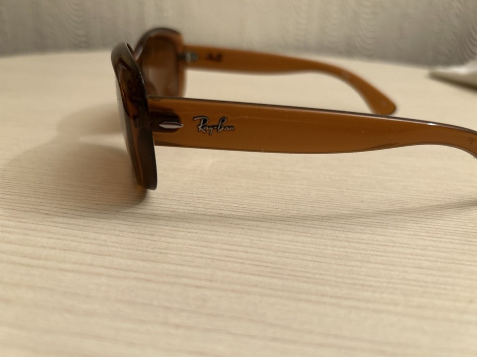 Ray-Ban Jackie Ohh RB4101 717/51 Sunglasses – Light Brown Frame | eBay UK