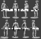 1/24 resin figures model Ancient Roman female soldiers unpainted ...