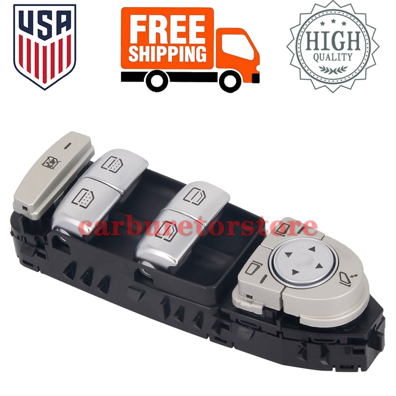 A2229056800 Front Left Master Power Window Switch Fits Mercedes Benz ...