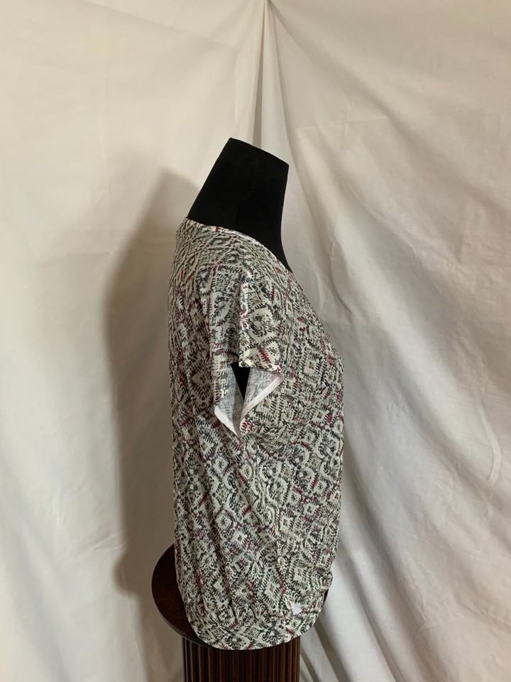 Chico's Multicolor Cap Sleeve Embellished Top, Chico's Sz 1 (#A072)R | eBay