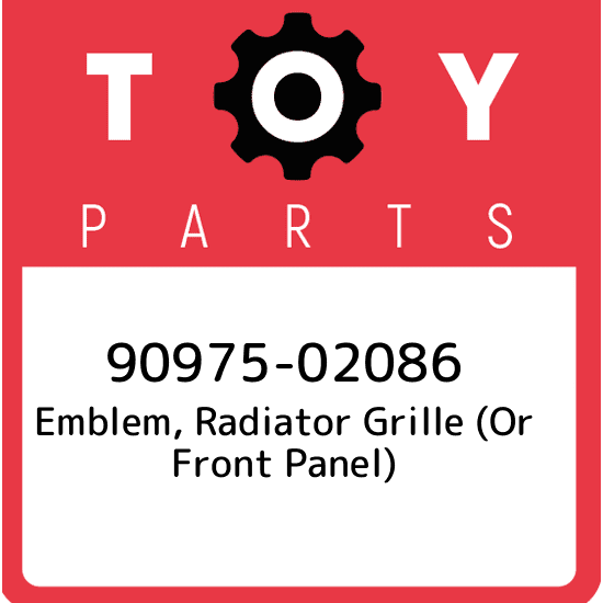 90975-02086 Toyota Emblem, radiator grille (or front panel) 9097502086 ...