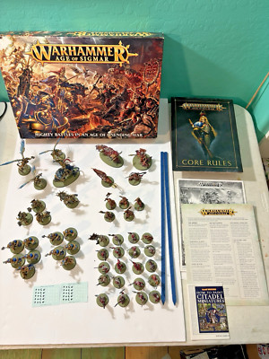 Warhammer Age Of Sigmar AoS 2015 Starter box - 2 Armies - Painted | eBay
