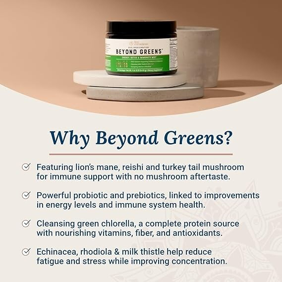 Live Conscious Beyond Greens Superfood Powder– Matcha Greens Blend ...