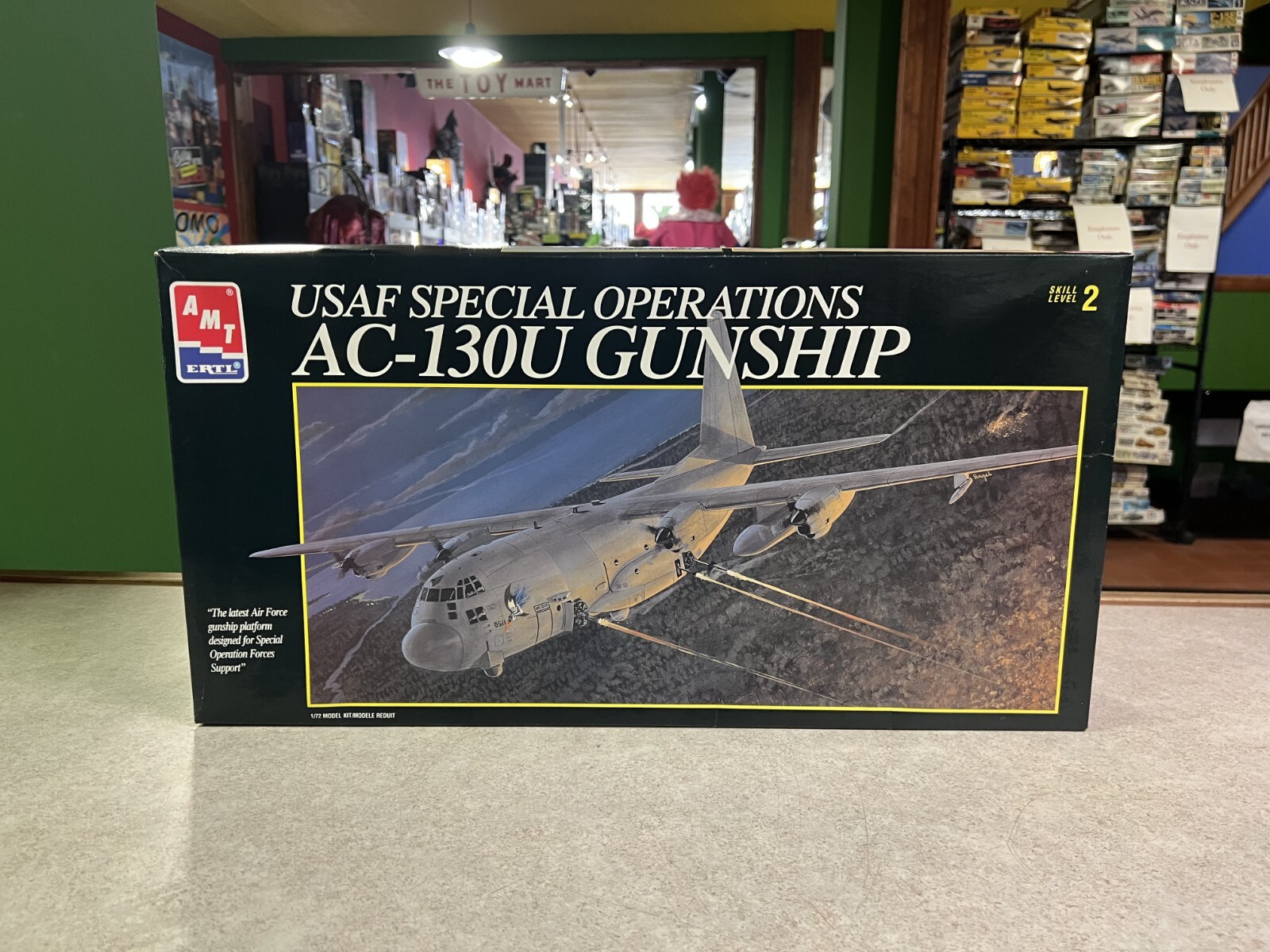 BIG Model Kit UNUSED NEW ERTL 1/72 USAF Special Operations AC-130U ...