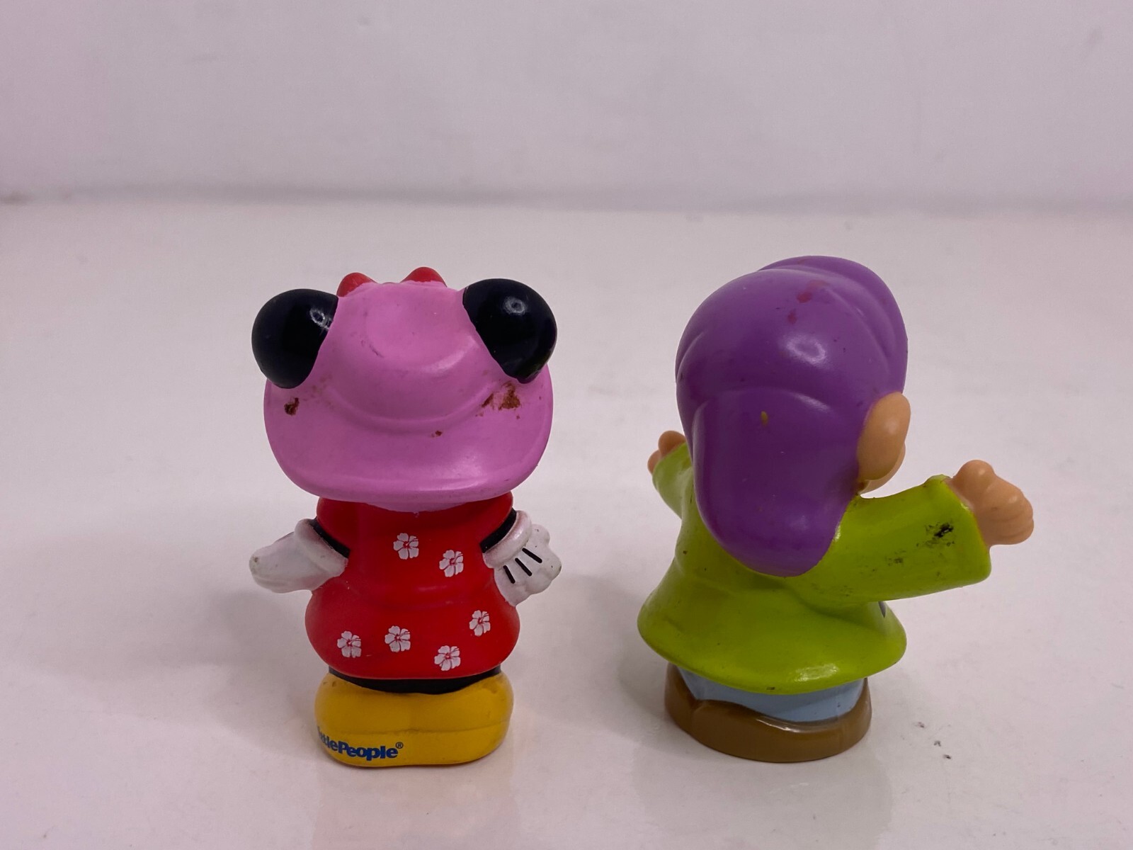 FISHER PRICE LITTLE PEOPLE FIGURES MINNIE MOUSE PINK HAT SNOW WHITE ...