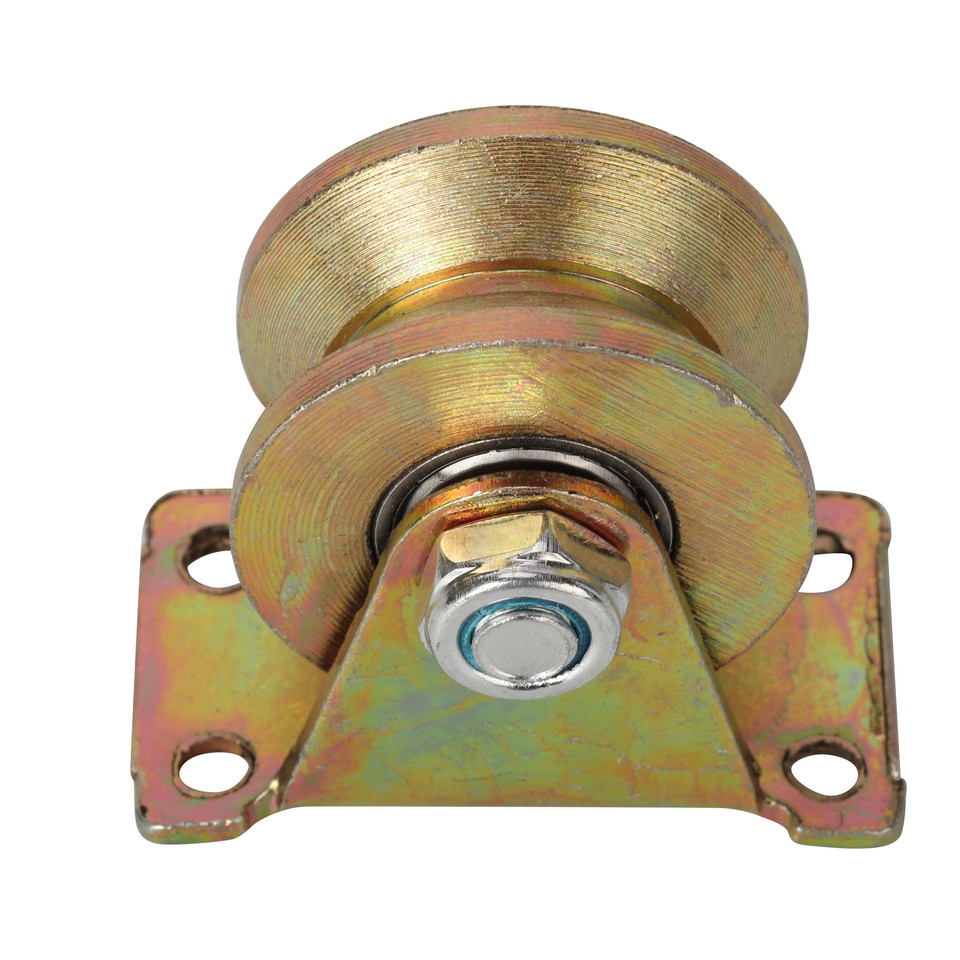 Sliding Gate Caster For V Shape Track 2 inch V-Groove Wheel 4Pcs Steel ...