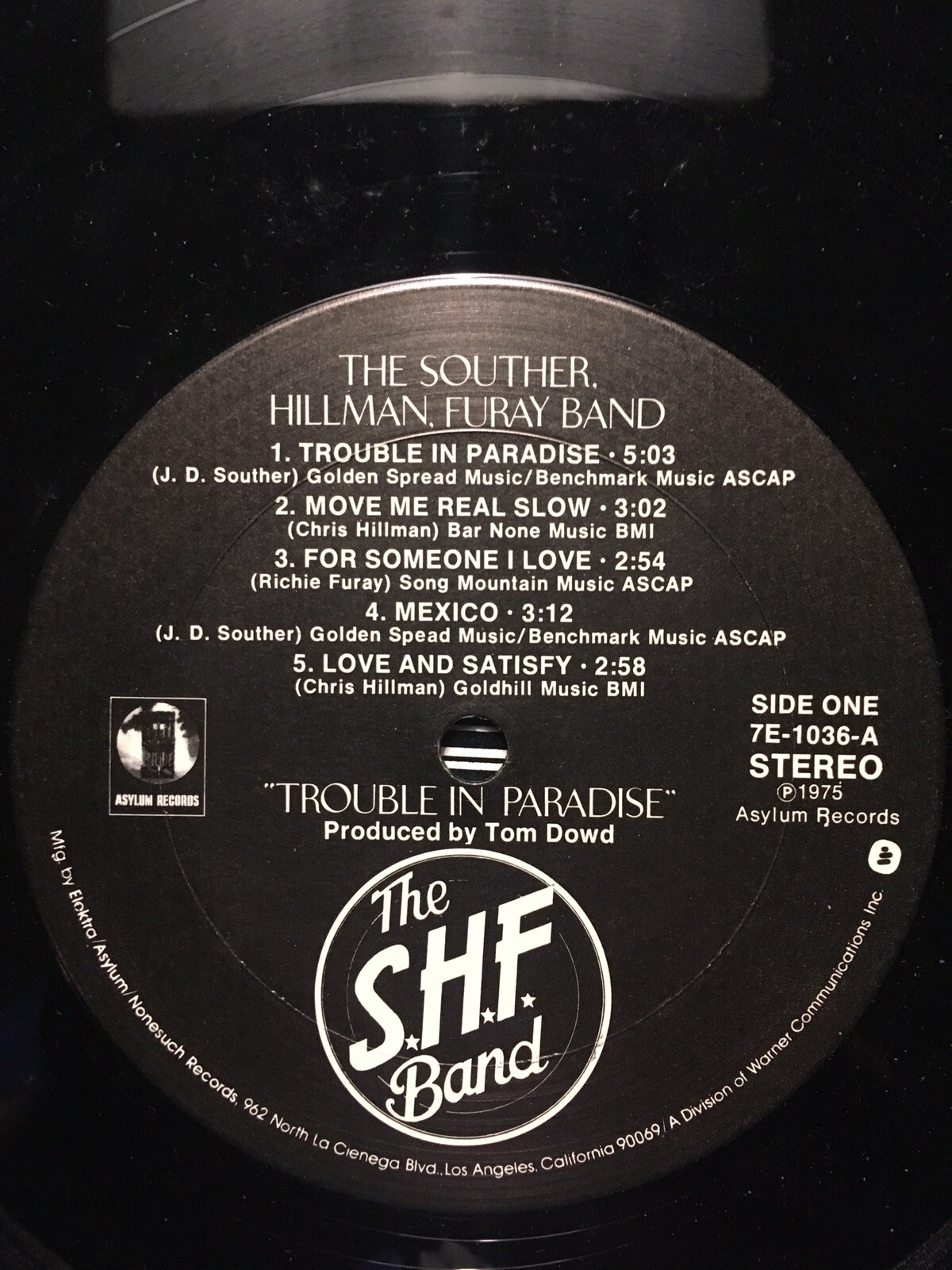 The SHF Band Souther Hillman Furay Band Vinyl LP | eBay
