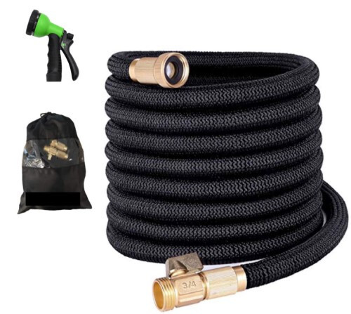 Liberty Expandable Flexible Premium Garden Hose 50 Feet with Adjustable ...
