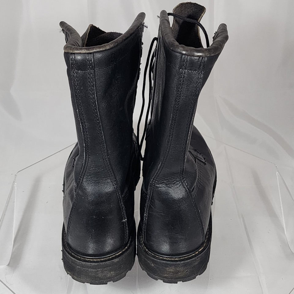 Vtg US Military Vibram 2-97 Insulated Field Combat Boots Black Leather ...