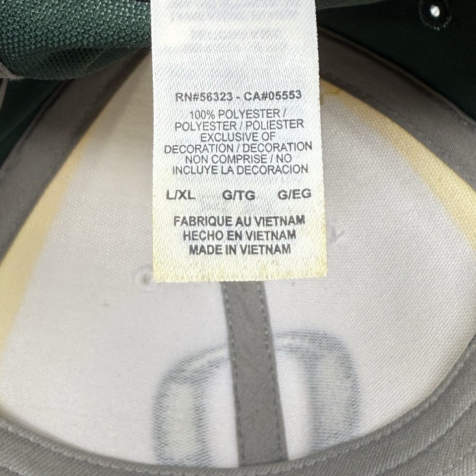 University of Oregon Ducks Hat White Green Yellow Fitted L/XL ...