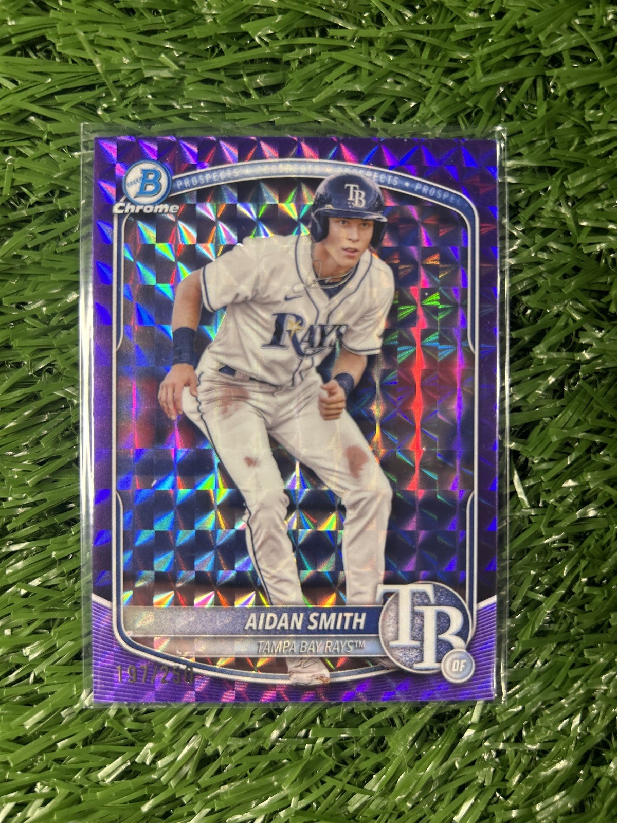 2025 Bowman - Chrome Prospects Aidan Smith #BCP-81 Purple Geometric ...