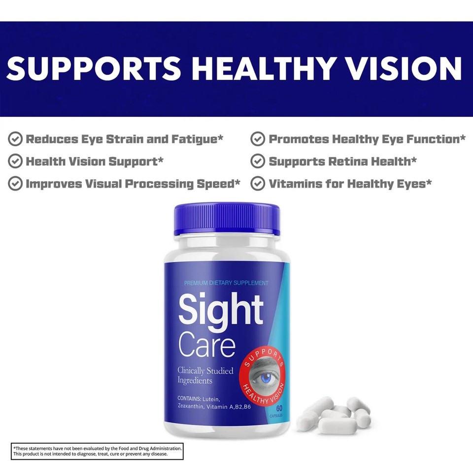 Sight Care Pills, SightCare Eye Supplement for Vision Health (60 ...