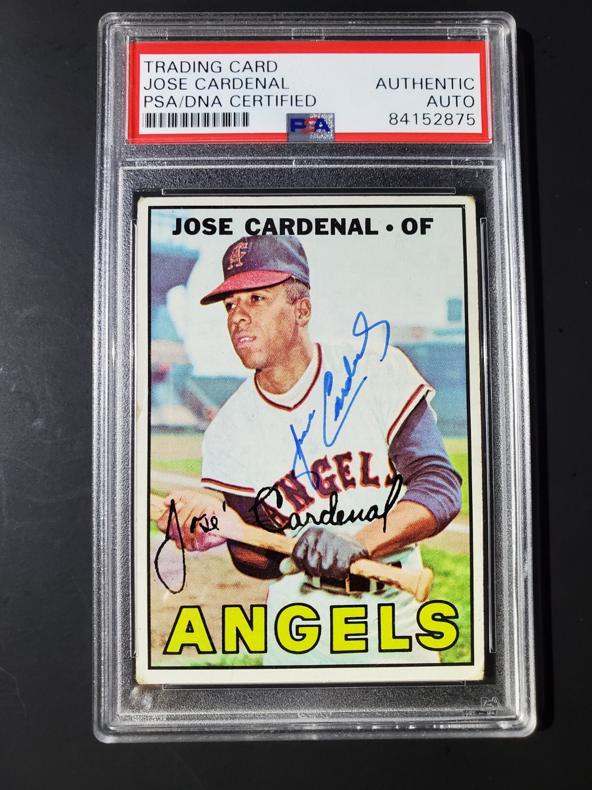 1967 Topps Jose Cardenal ##193 ANGELS Signed Autograph PSA/DNA | eBay