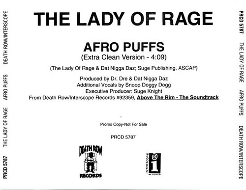 The Lady Of Rage: Afro Puffs PROMO MUSIC AUDIO CD Extra Clean Dr. Dre ...