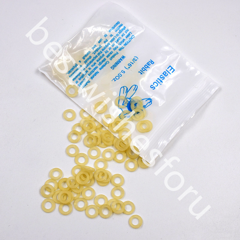 5.0 oz Medium 3/16" Rabbit Dental Orthodontic Rubber Bands Elastics ...