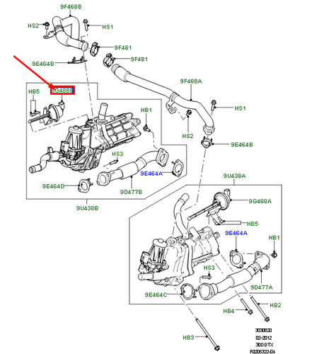 LR RANGE ROVER IV L405 RH EGR Cooler Actuator LR020552 NEW GENUINE | eBay