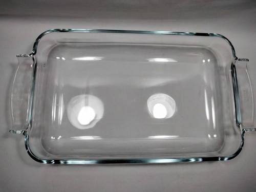 Pyrex de Corning France Clear Glass Casserole Dish Side Handles 233 V ...