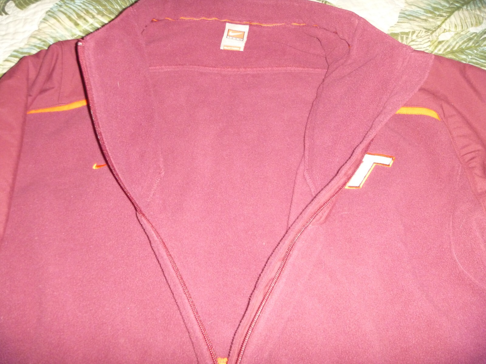 MENS NIKE VIRGINIA TECH HOKIES FLEECE JACKET VA NIKEFIT THERMA FOOTBALL ...