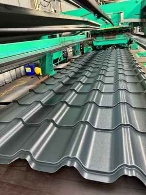 TILE EFFECT METAL ROOF SHEETS Plastisol .7mm INDUSTRIAL FACTORIES ...