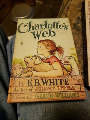 Charlottes Web E.B. White Hardcover Book Copyright 1952 Vintage (52 ...