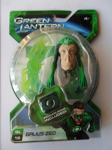 THE GREEN LANTERN GALIUS ZED FIGURE GL 16 + DUAL BLADE CONSTRUCT AND ...