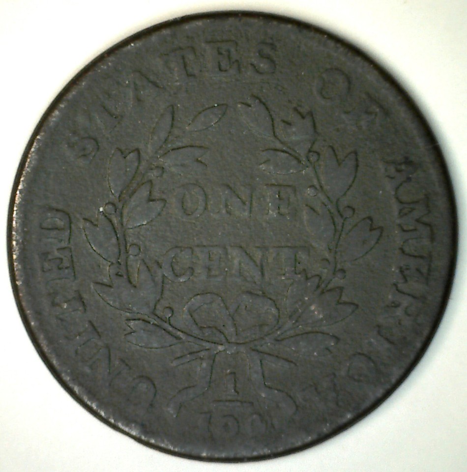 1800 Draped Bust Copper Large Cent US Penny Type Coin Circulated Very ...