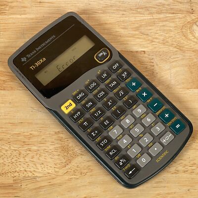 Texas Instruments TI-30XA Gray/Black 10 Digit LCD Handheld Scientific ...