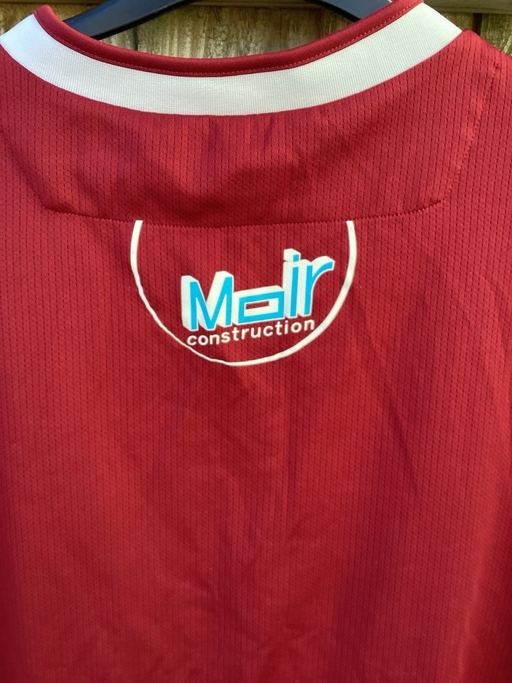 Arbroath FC Authentic Macron 4XL 2021/22 Home Shirt Scottish Maroon VGC ...