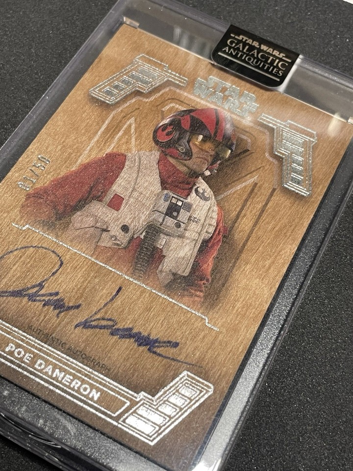 2024 STAR WARS GALACTIC ANTIQUITIES OSCAR ISAAC POE DAMERON AUTOGRAPH ...