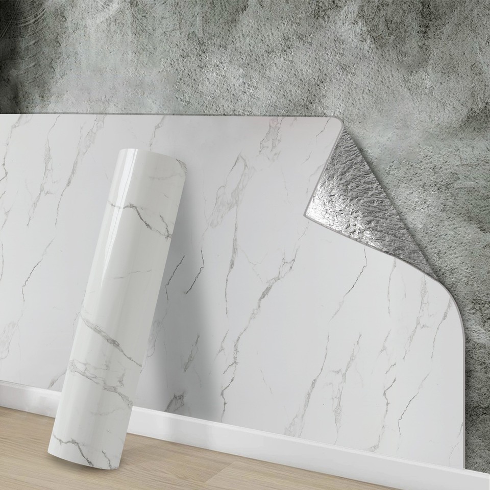 3M Marble Wallpaper Sticky Back Aluminum Foil Roll Self Adhesive ...