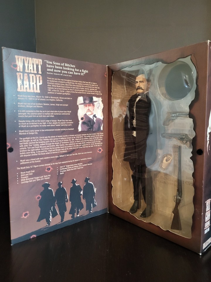 Wyatt Earp 12" 1/6 Scale SIX GUN LEGENDS Sideshow Collectibles MIB NEW ...