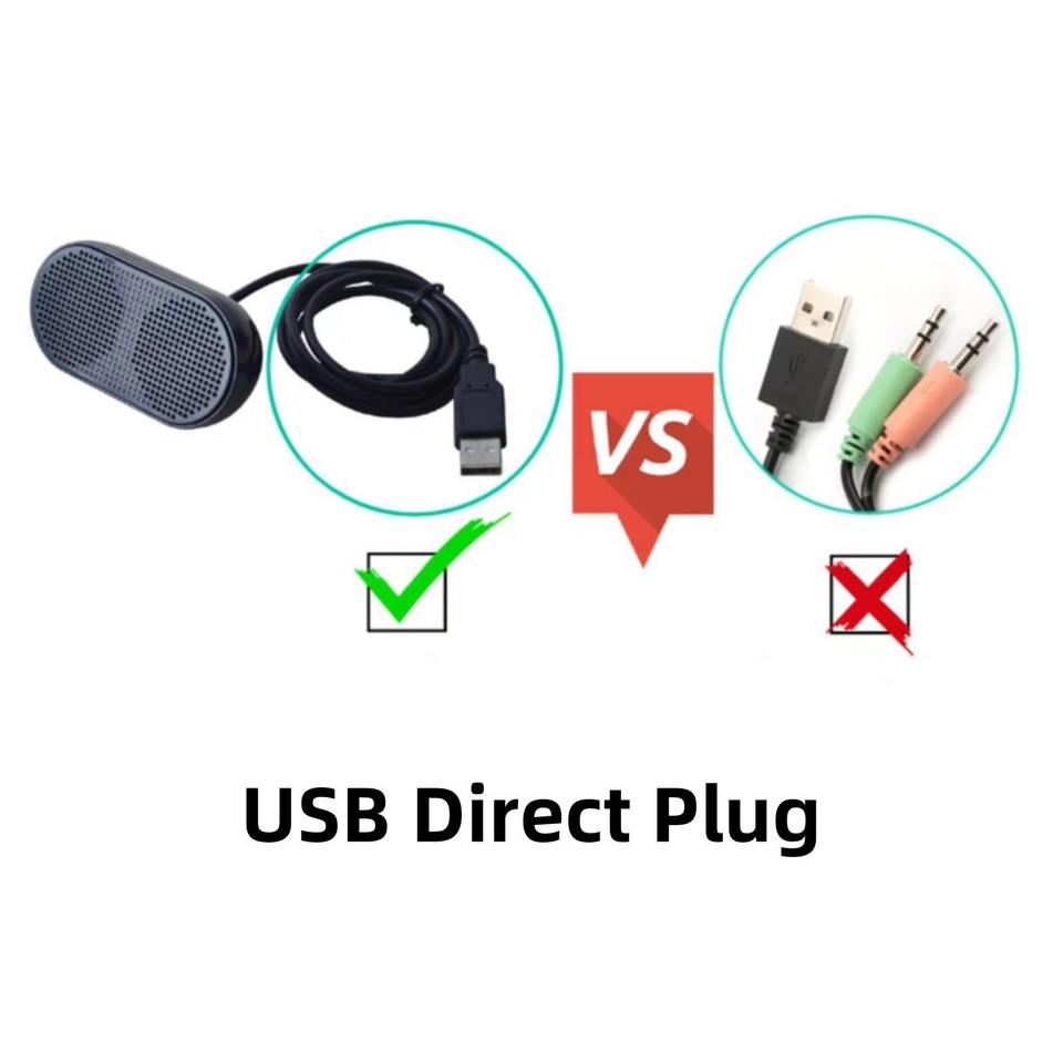 1PC Mini Speaker 5V 6W USB Direct Plug For Computer/Laptop/Notebook/PC ...