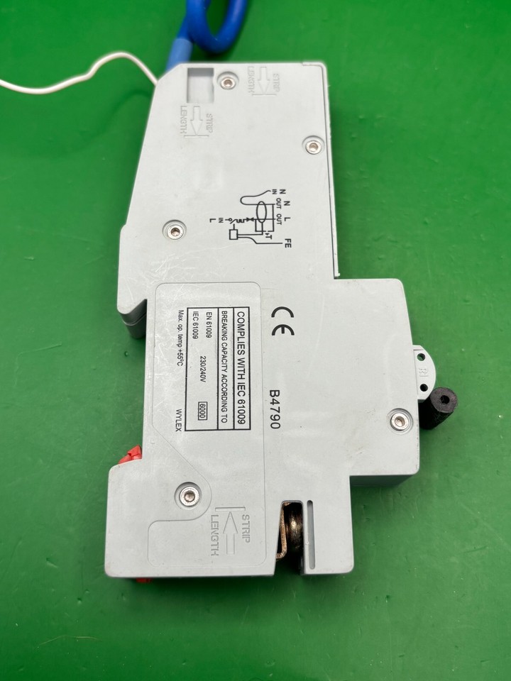 Wylex RCBO C6 NSBS6/1 C16 NSBS16/1 C20 NSBS20/1 C32 NSBS32/1 C40 NSBS40 ...