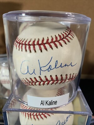 AL KALINE SIGNED AUTOGRAPHED OAL BASEBALL! Tigers! HOF! W/ Cos | eBay