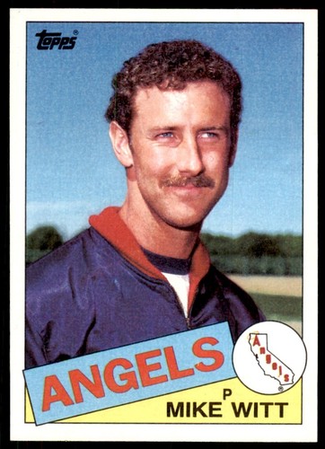1985 Topps Baseball Card Mike Witt .. California Angels #309 | eBay