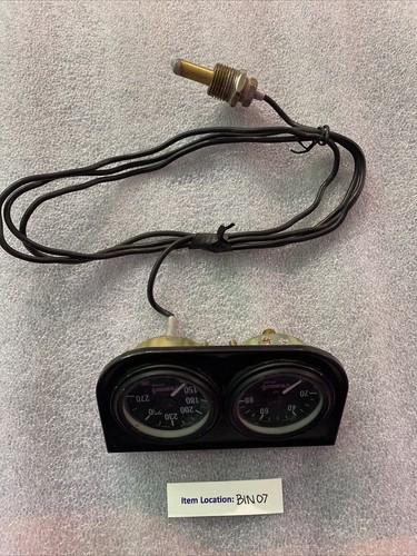 Summit Racing Gauge Dash Cluster Oil Pressure & Water Temperature | eBay