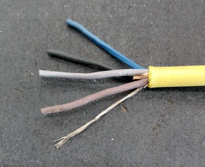 Molex 18/4 18AWG 4 Conductor Shielded Cable SJ00W Wire 50 Ft Length ...