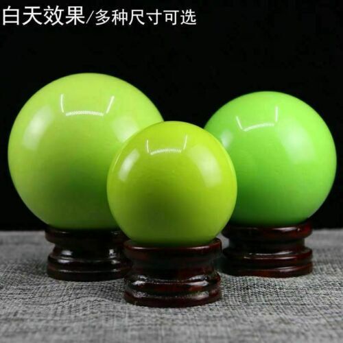 150mm Glow In The Dark Stone Green Luminous Quartz Crystal Sphere Ball ...
